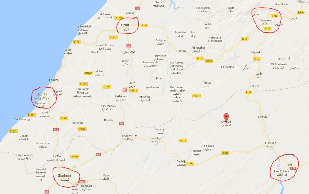 carte-amtoudi - Le Maroc authentique